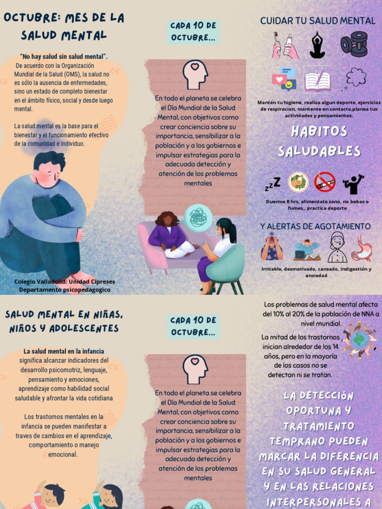 Triptico Salud Mental | PDF | Salud mental | Mente Triptico Salud Mental | PDF | Salud mental | Mente