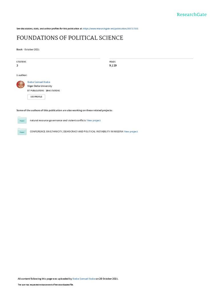 Foundations of Political Science | PDF | Scientific Method | Science