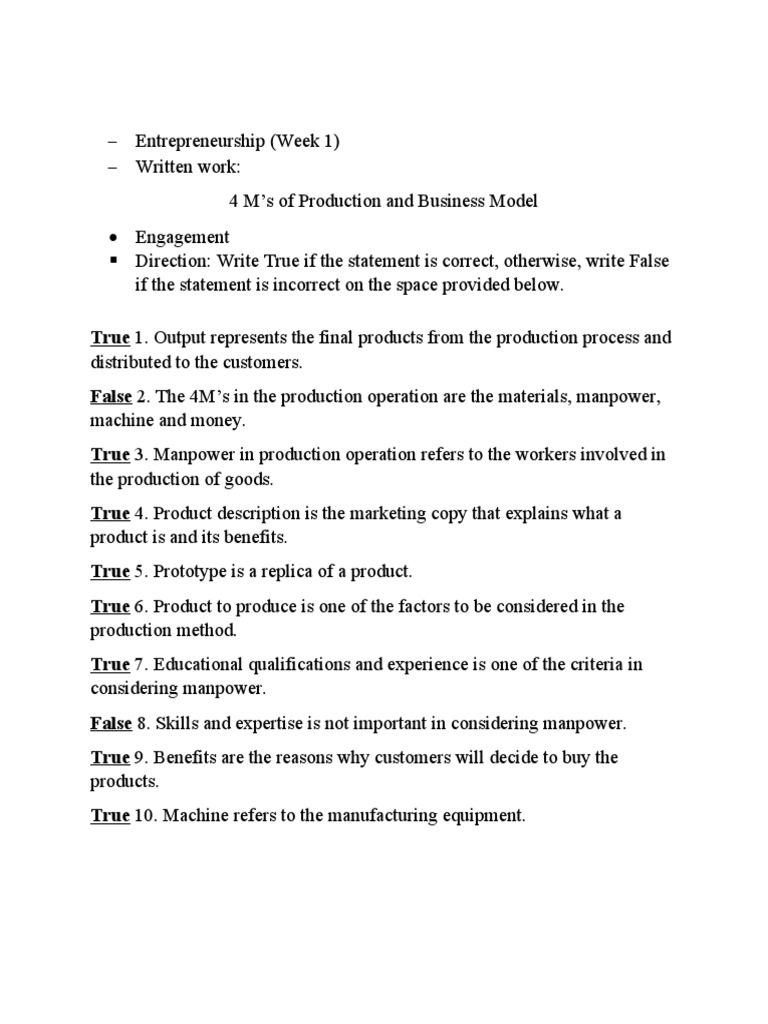 4TH QUARTER Module ENTREP (Week1&2) | PDF | Entrepreneurship | Prices