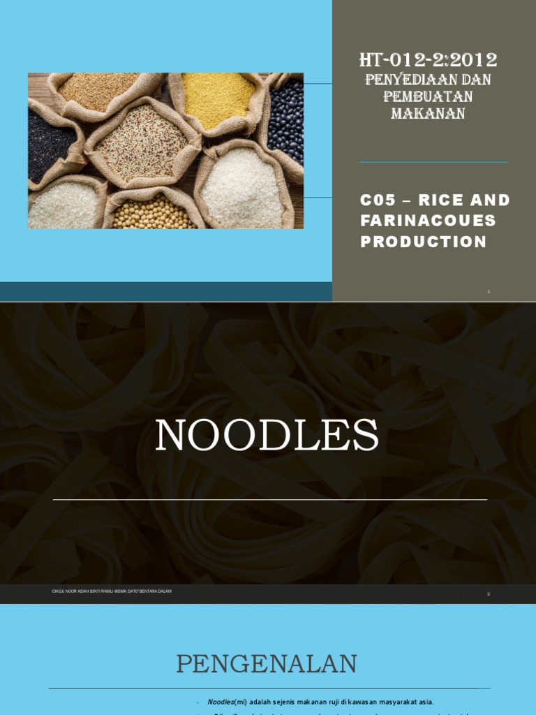 C05 - Noodles and Dumpling | PDF