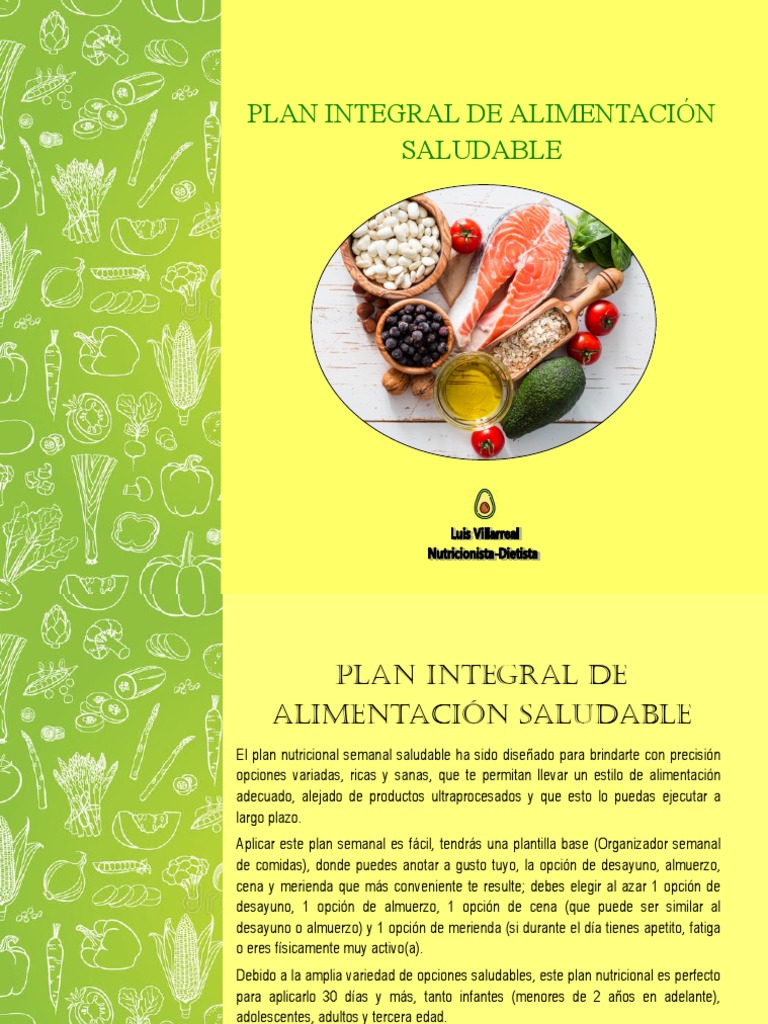 Plan Integral de - Alimentación Saludable | Descargar gratis PDF ...