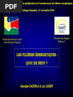 Filières Énergétiques et Physiologie de l'Effort | PDF | Sciences et mathématiques