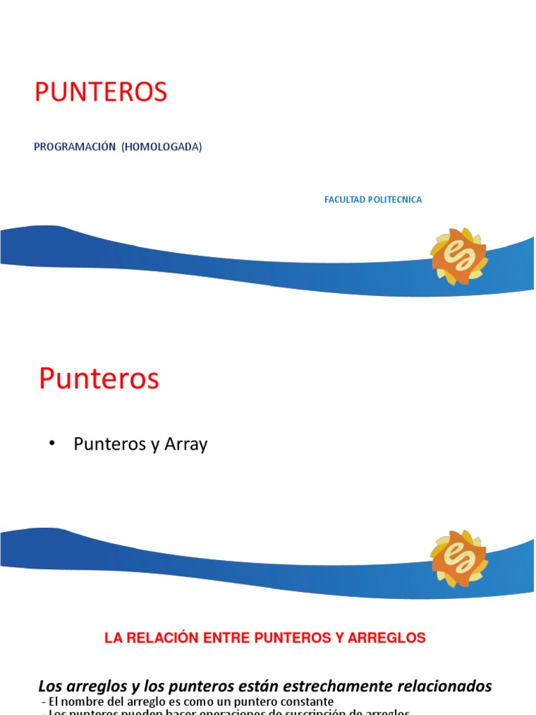 Punteros y Array | PDF | Estructura de datos de matriz | Puntero (Programación de computadora)