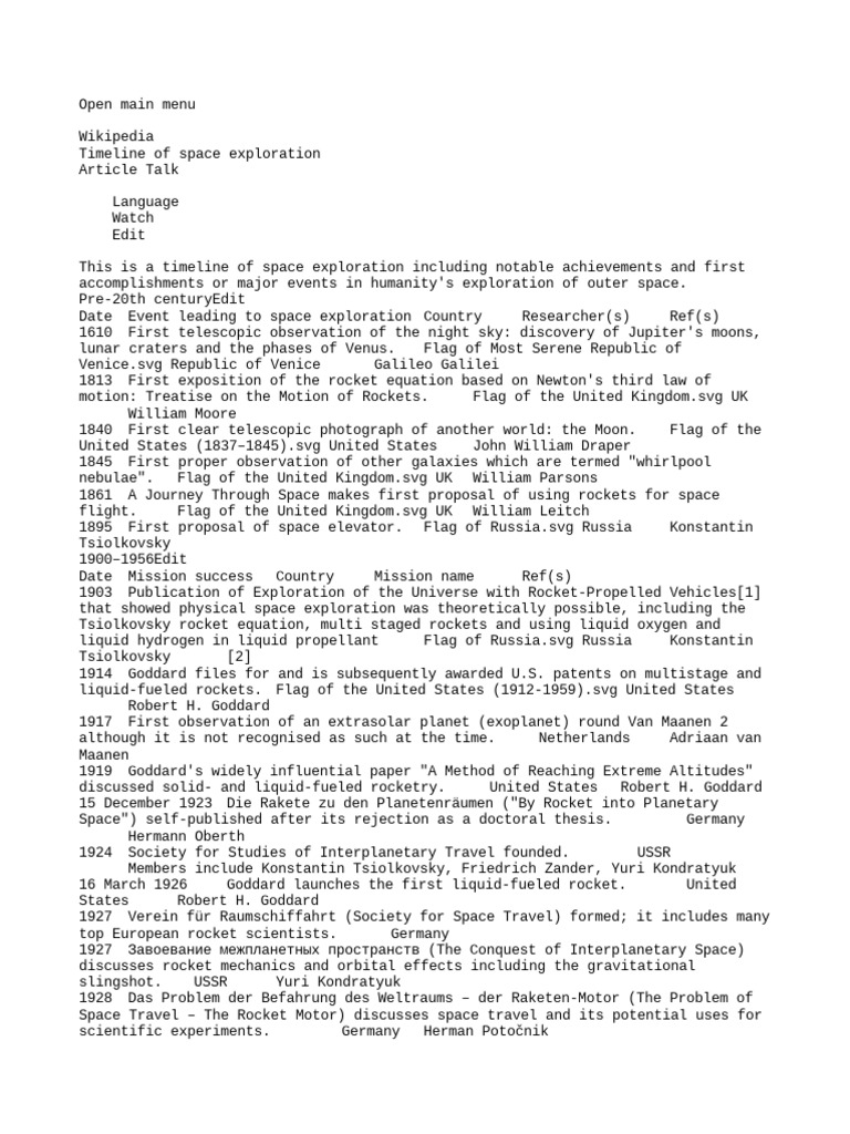 Spaceflight by Year | PDF | Nasa | Mariner Program