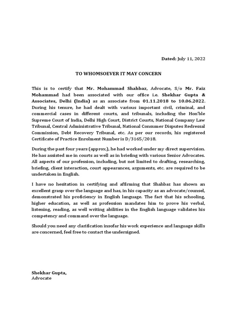 English Letter | PDF