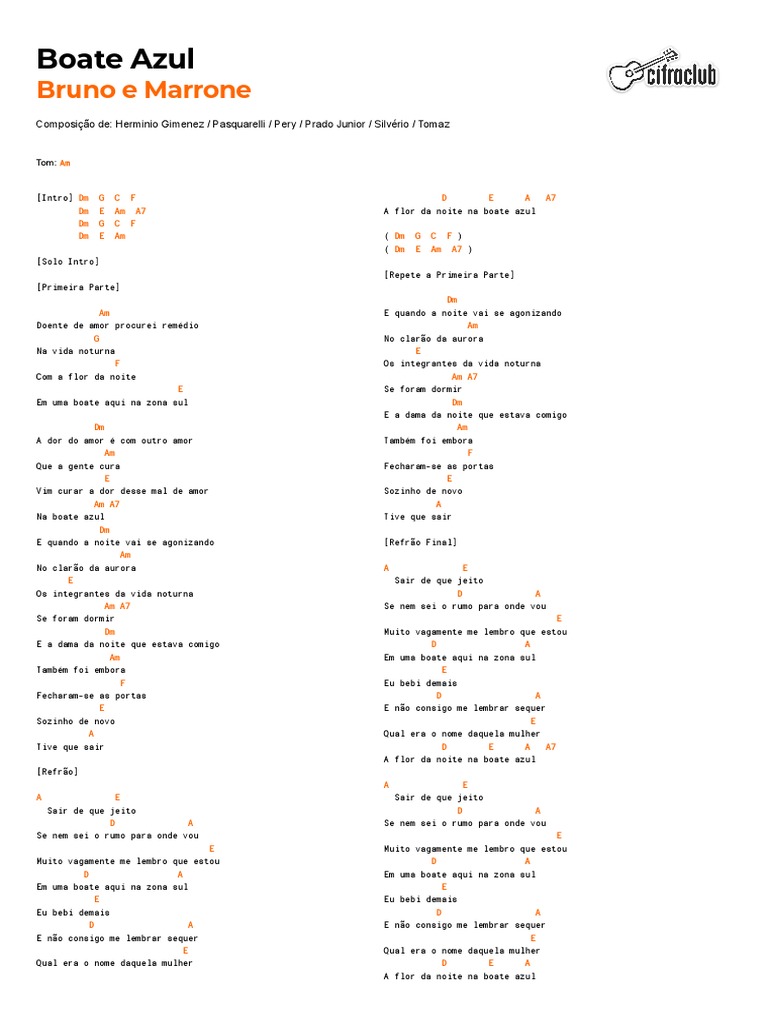 Bruno e Marrone - Boate Azul | PDF