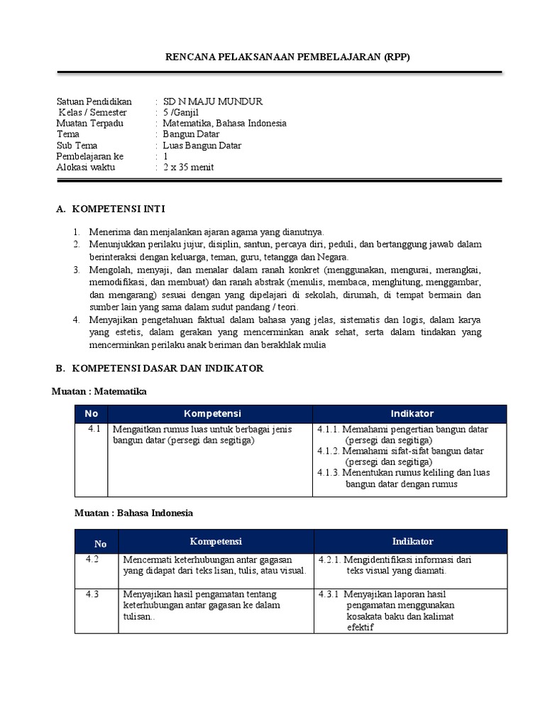 RPP Dan LKPD | PDF | Karier & Perkembangan