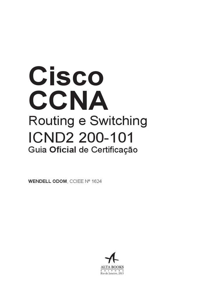 Cisco CCNA Routing e Switching ICND2 200 | PDF | Roteamento | Roteador (informática)