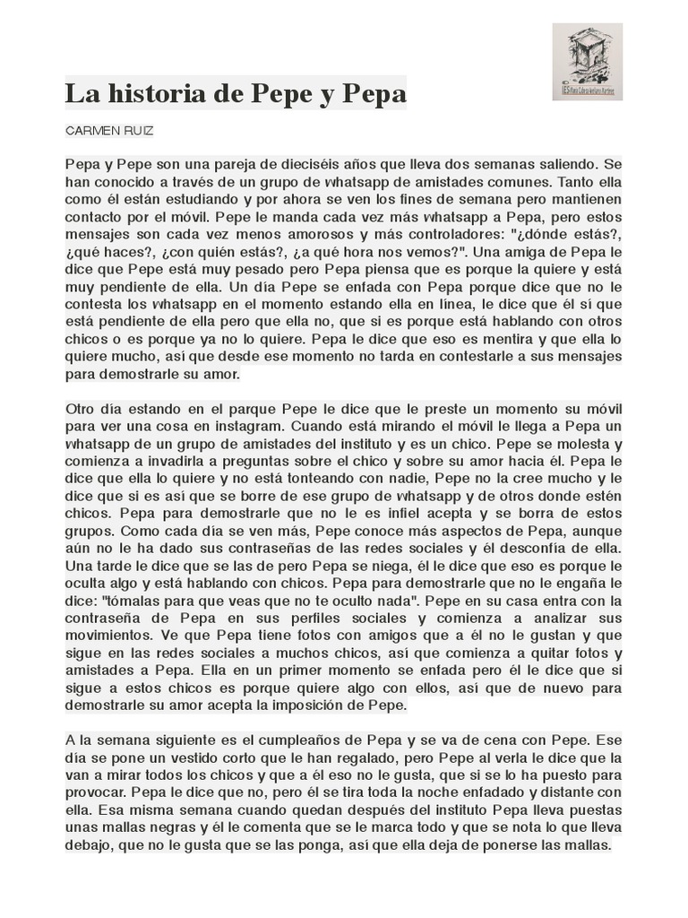 Documento Pepa y Pepe | PDF