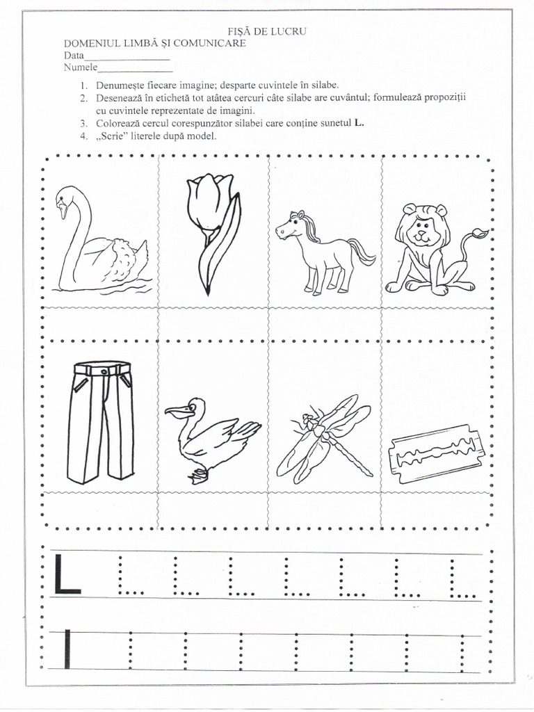 Sunetul Si Litera L | PDF