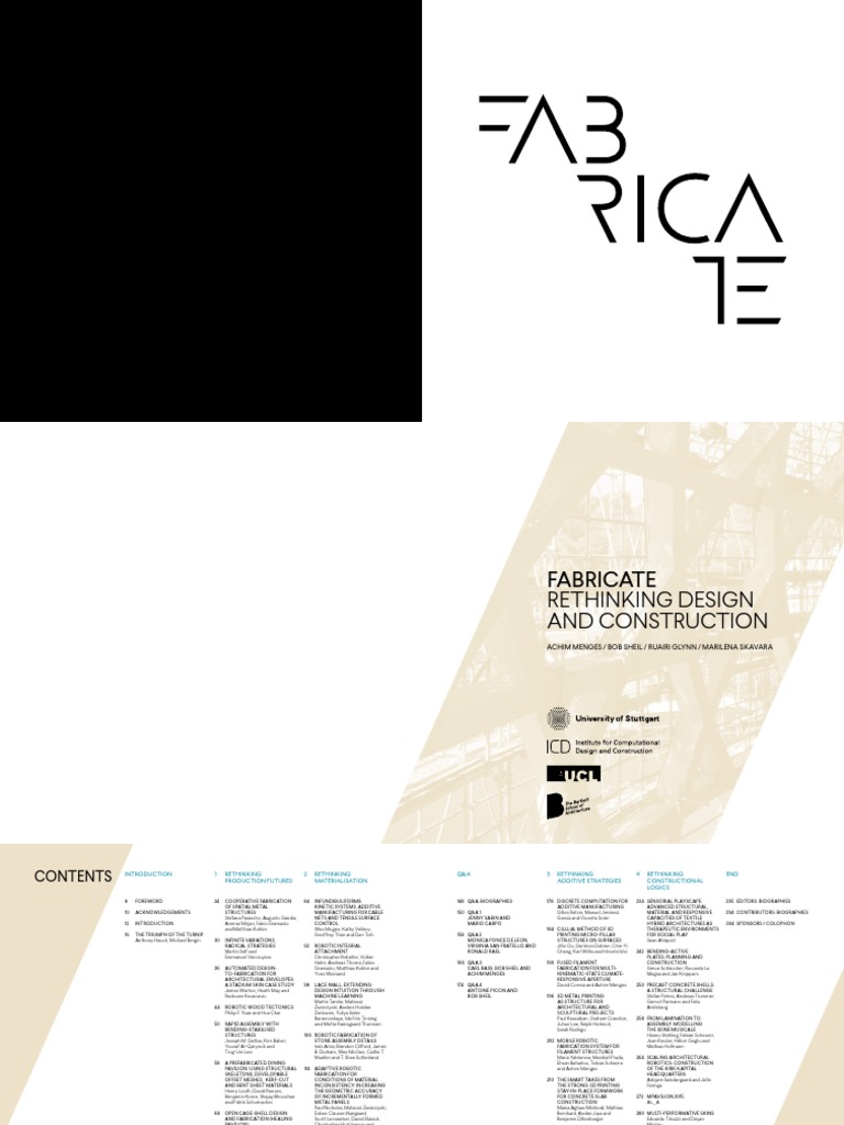 Fabricate Rethinking Design and Construction | PDF | Design | Science