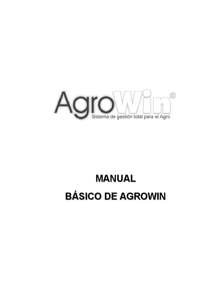 Manual Agrowin | PDF | Contabilidad | Programación