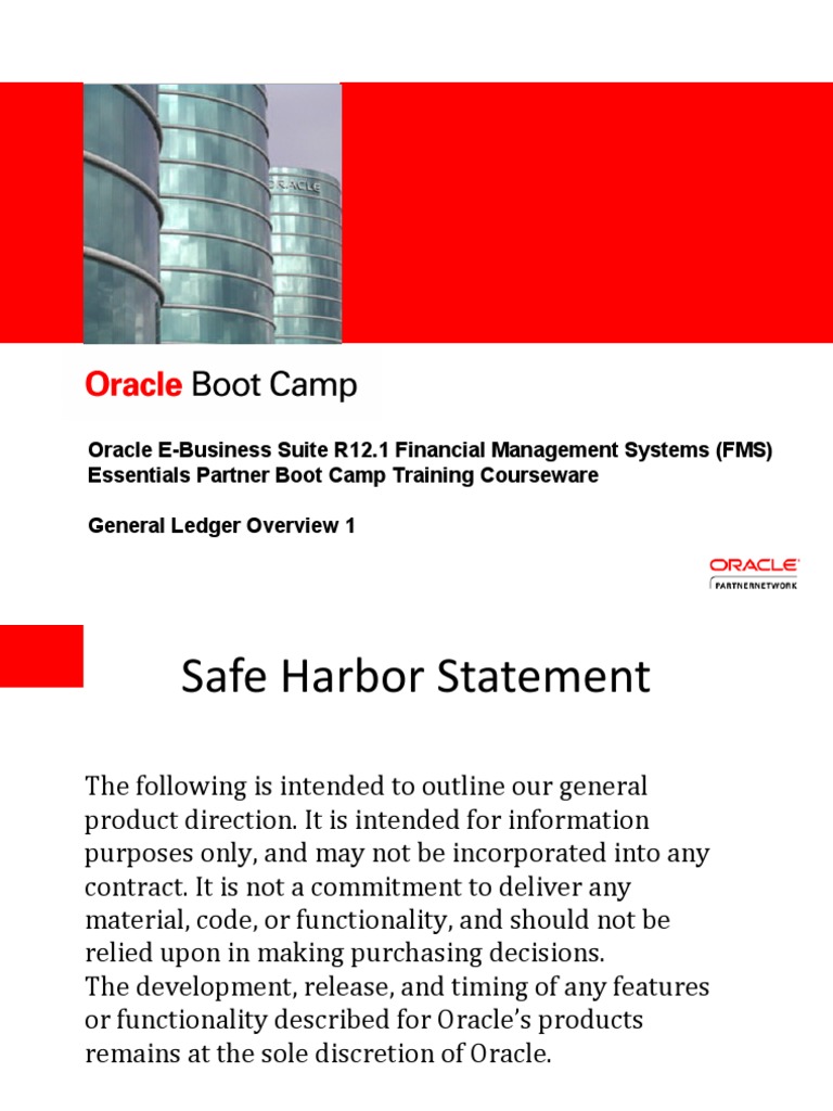 Oracle EBS General Ledger Overview | PDF