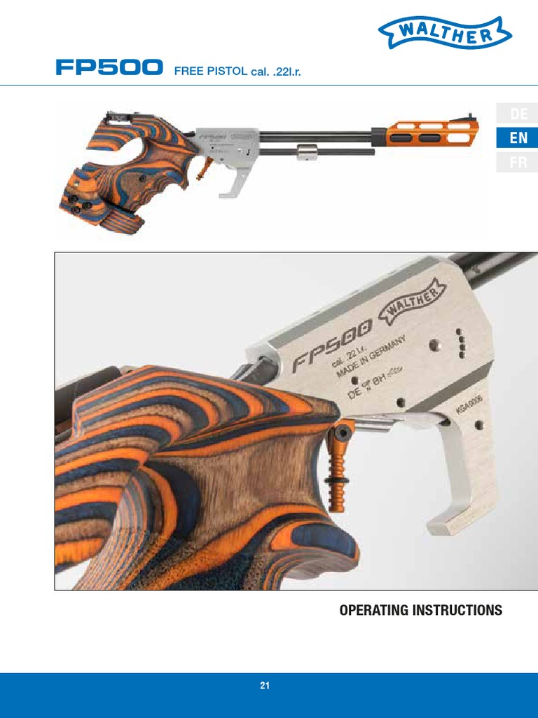 Walther-FP500 | PDF | Trigger (Firearms) | Firearms
