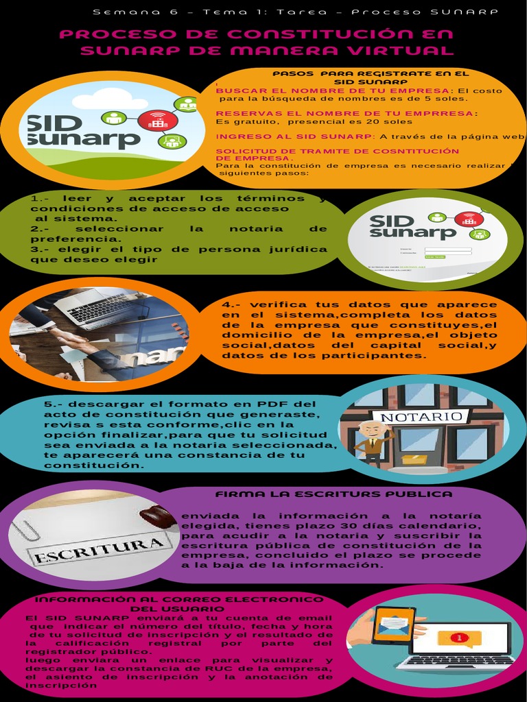 Semana 6 - Tema 1 - Tarea - Proceso SUNARP | PDF | Business | Internet