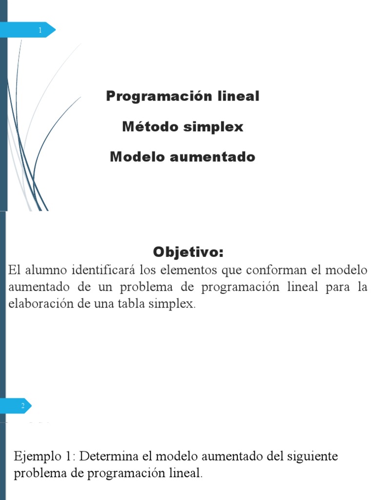 Metodo Simplex | PDF | Programación lineal | Matemáticas discretas