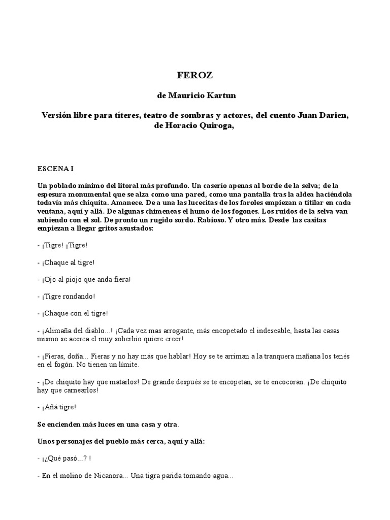 JUAN DARIEN OBRA de Kartun | PDF | Jaguar