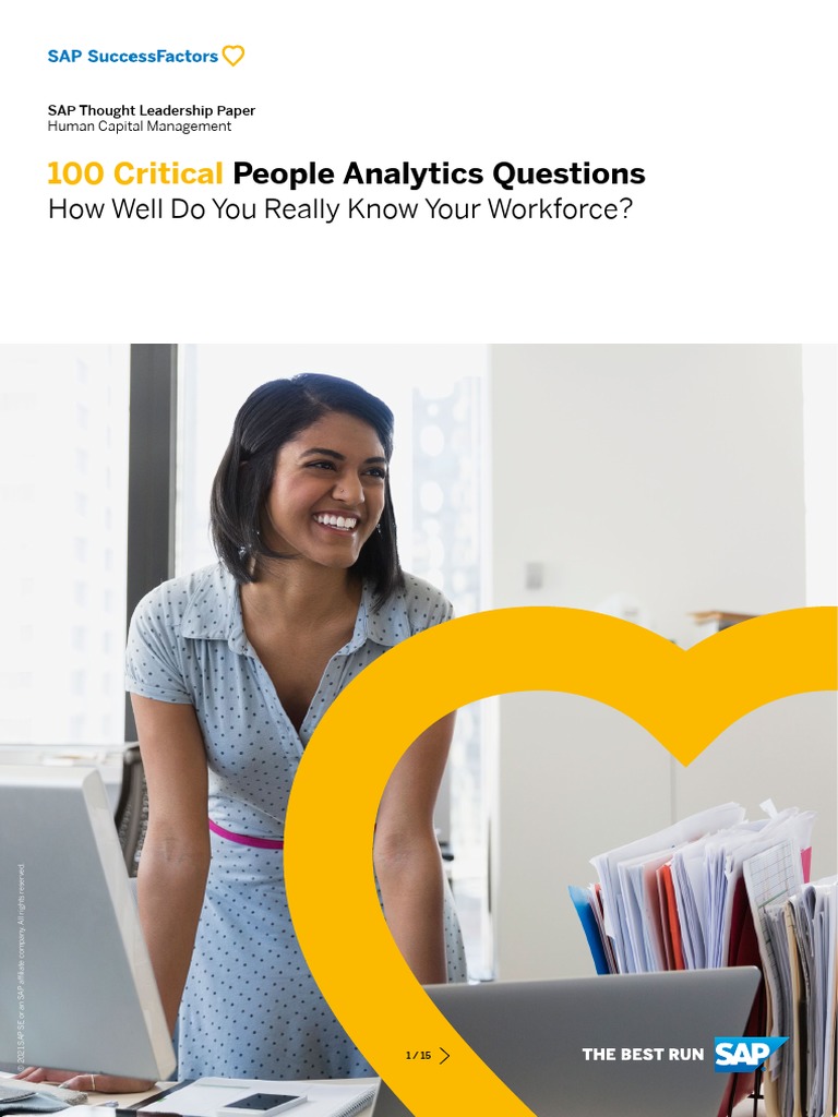 100 Critical People Analytics Questions - How Well Do You Really Know Your Workforce | PDF ...
