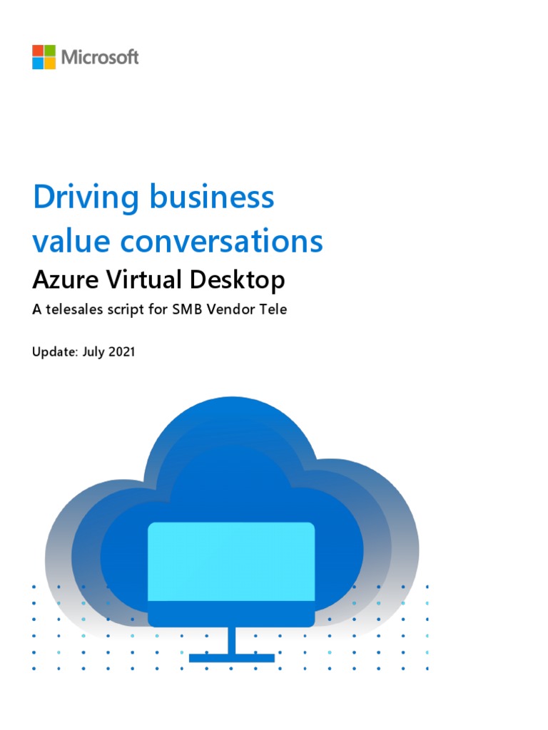Azure Virtual Desktop Telescript - July 2021 | PDF | Desktop Virtualization | Cloud Computing