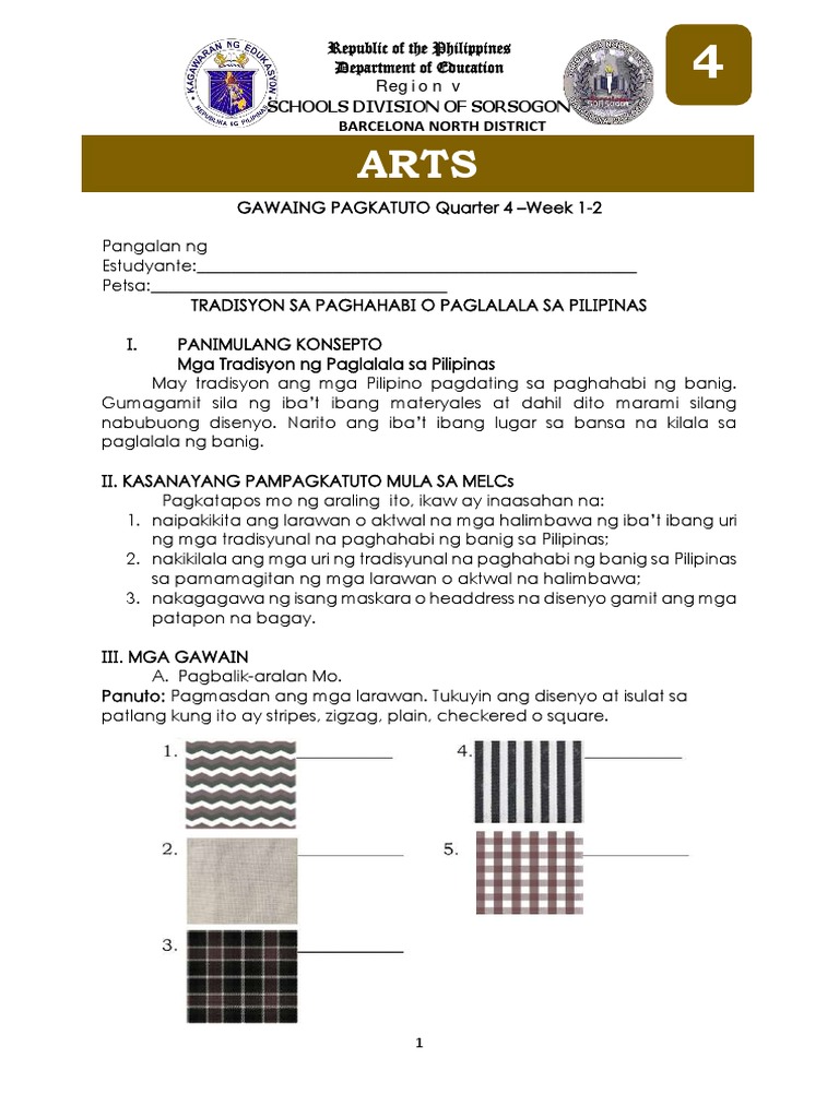 Arts Week 1-2 | PDF