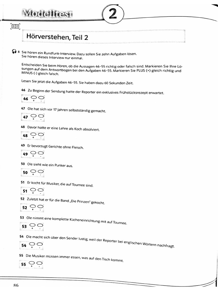 Hören Telc B2 Test 2-2 | PDF