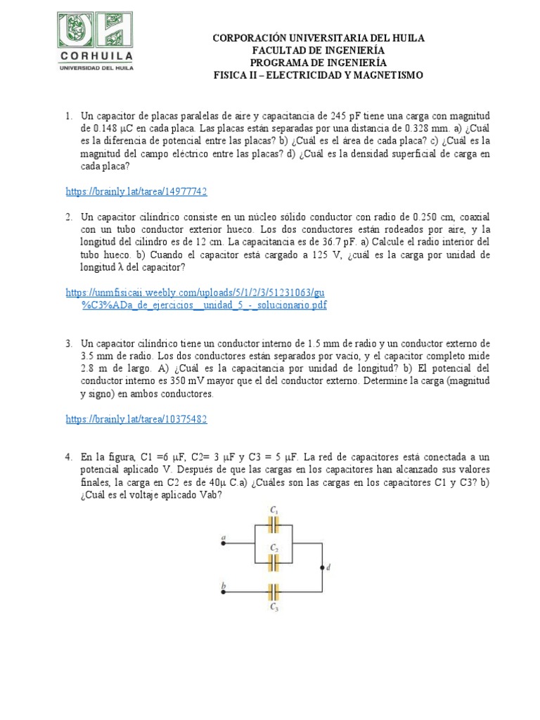 Asignación # 4 PDF | PDF | Condensador | Dieléctrico