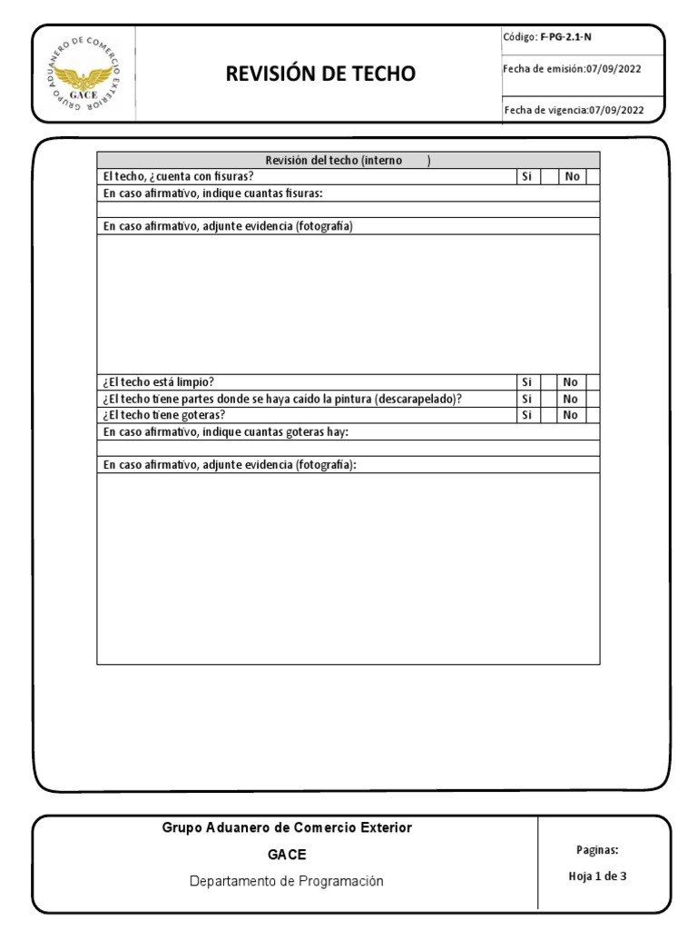 Revision de Techo | PDF