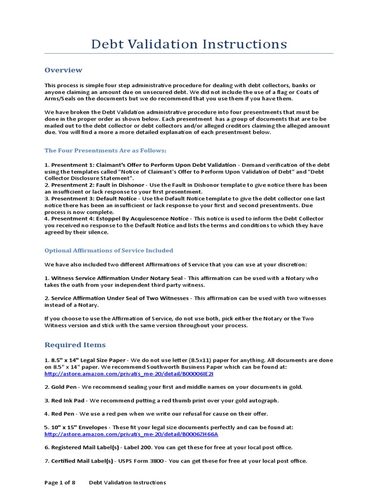 Debt Validation Made Clear: A Four-Step Process for Responding to Debt ...