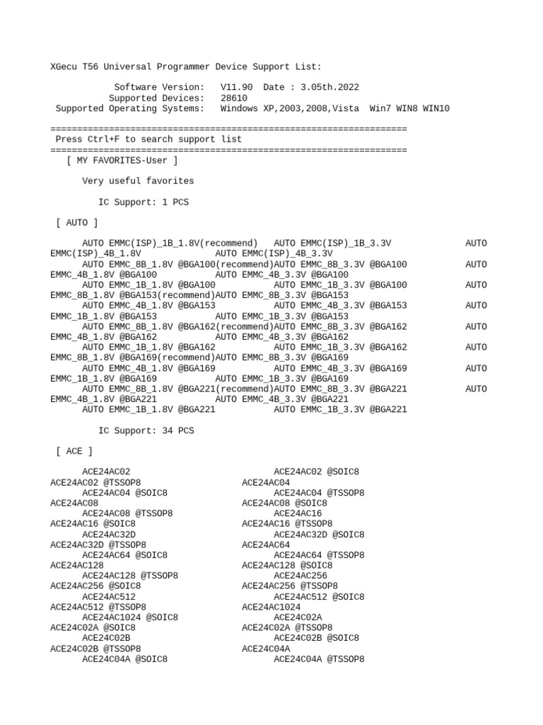 T56 List | PDF | Windows 7 | Computer Architecture