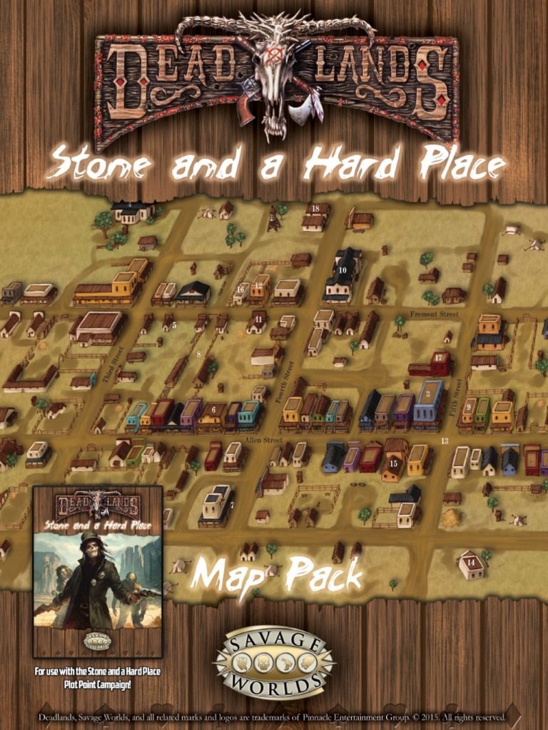 Deadlands Reloaded - 1881 - Stone and A Hard Place - Map Pack | PDF