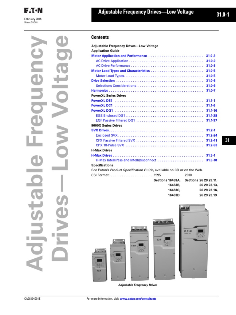 VFD Consulting Application Guide Tb04000002e | PDF | Electric Motor ...
