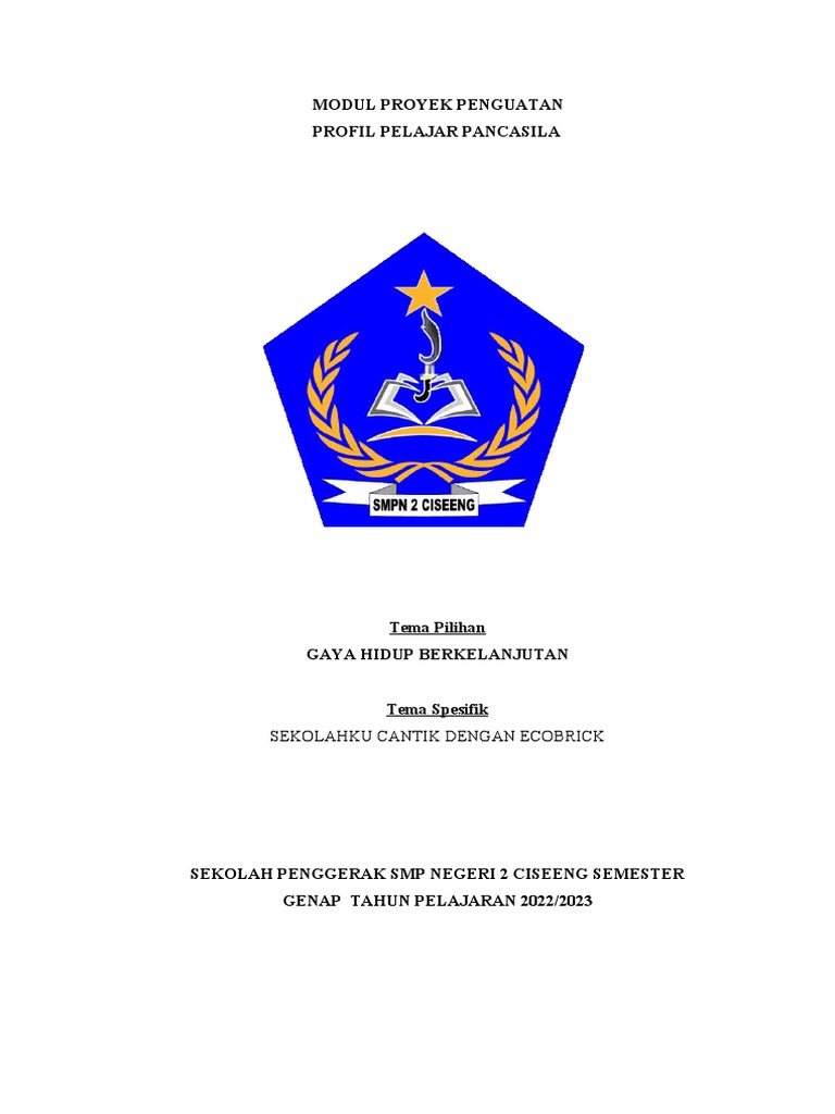 MODUL PROJEK 1 P5 Tahun 2022 | PDF | Ilmu Sosial | Seni
