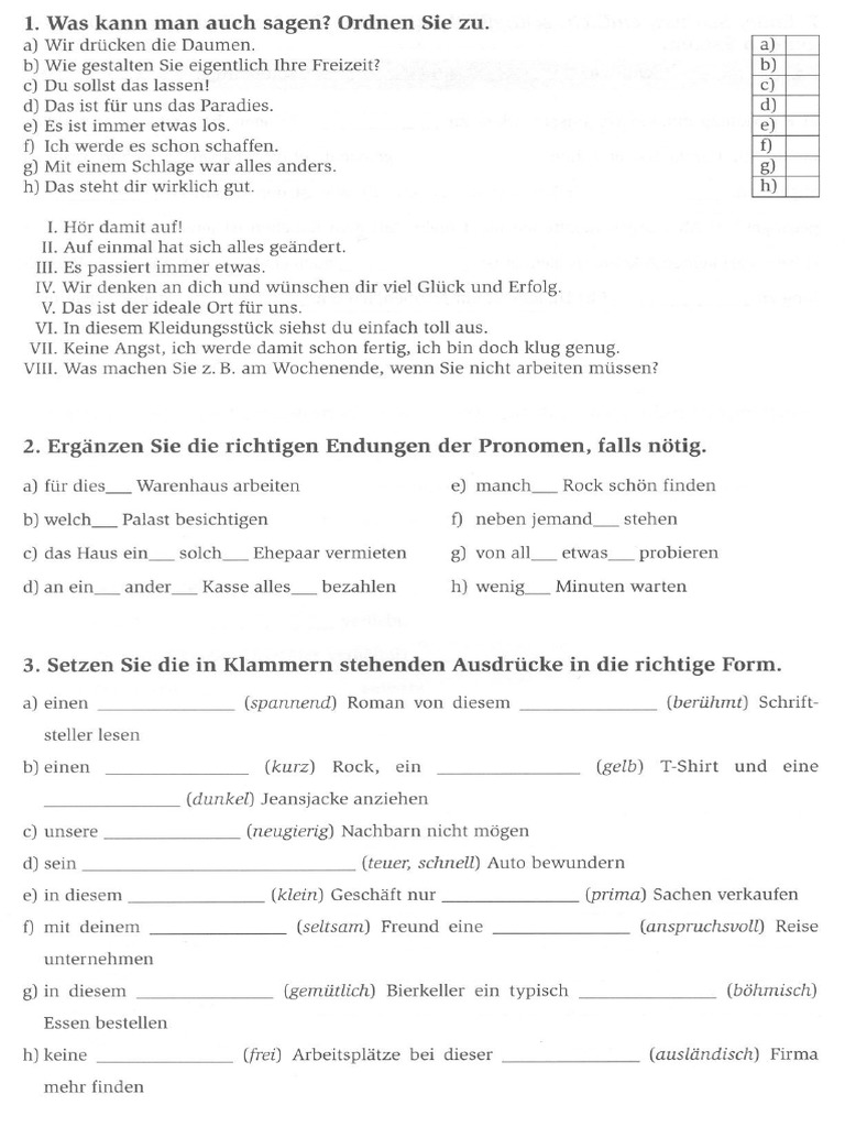 Sprechen Sie Deutsch 2 - Test l.7 - 5 | PDF