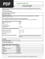 Seven Oceans Emergency Food Ration 500 G Data Sheet: Country Approval ...