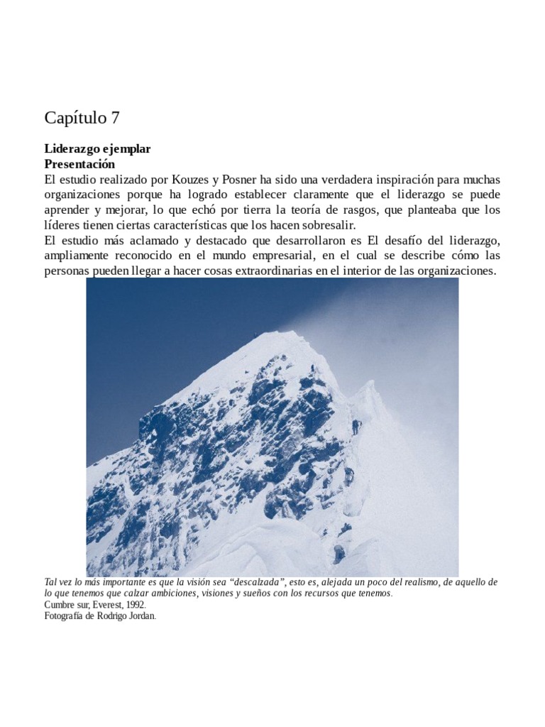 Capítulo 7 y 15 (Clase 8) | PDF | Liderazgo | Comportamiento