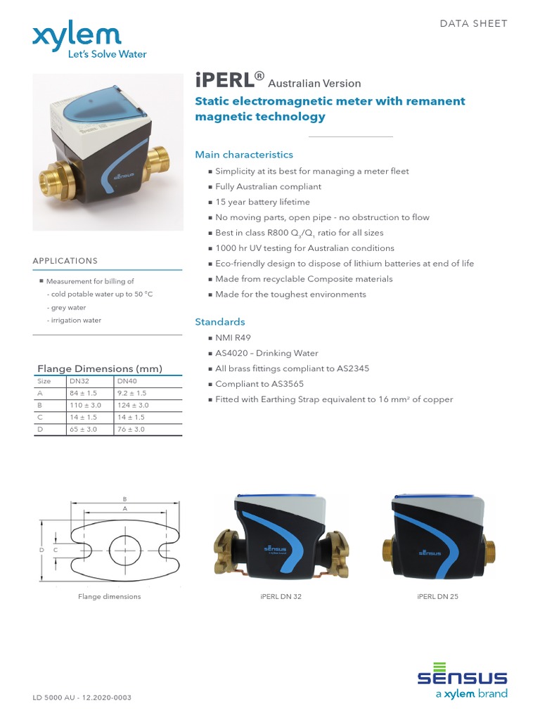 AU - iPERL (Intl) Data Sheet | Download Free PDF | Valve | Manufactured ...
