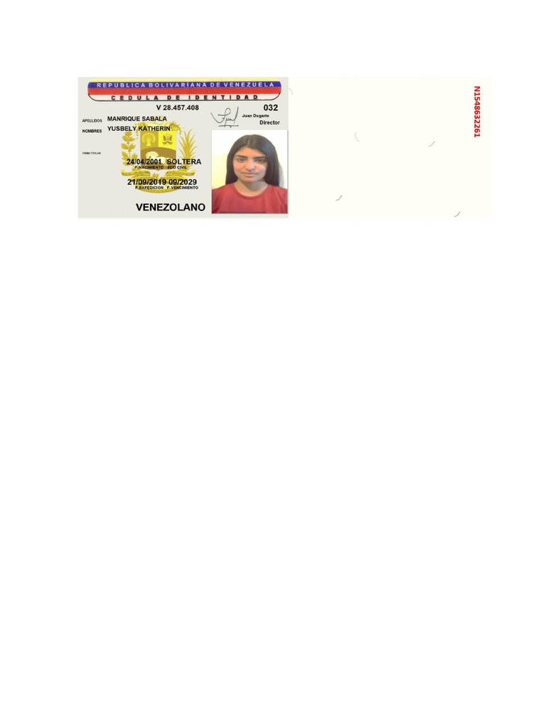 CEDULA Venezolana | PDF
