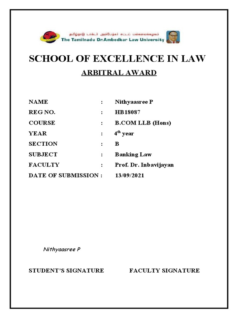 Arbitral Award | Download Free PDF | Arbitration | Alternative Dispute ...