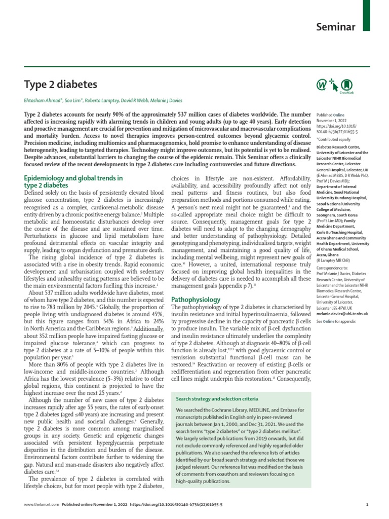 Deleterious Dozen DMT2 | PDF | Diabetes | Diabetes Management