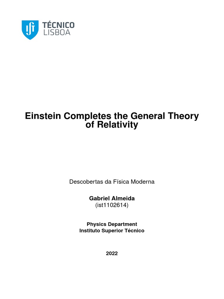 Einstein's General Relativity Explained | PDF | General Relativity ...