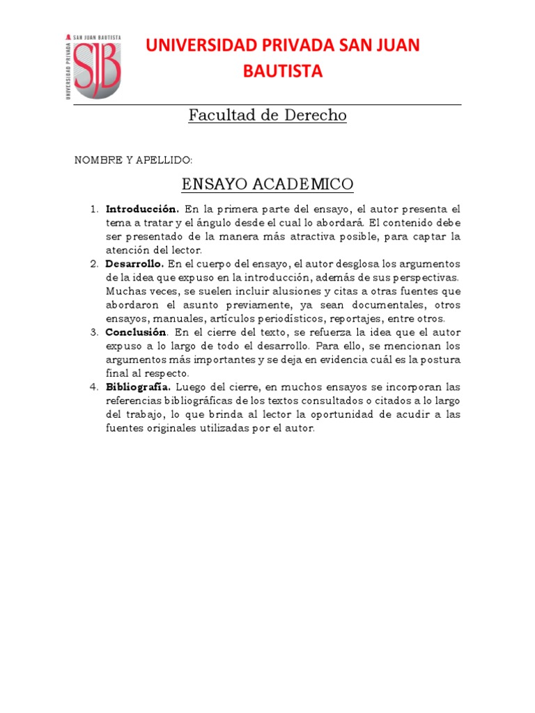 Modelo de Ensayo | PDF