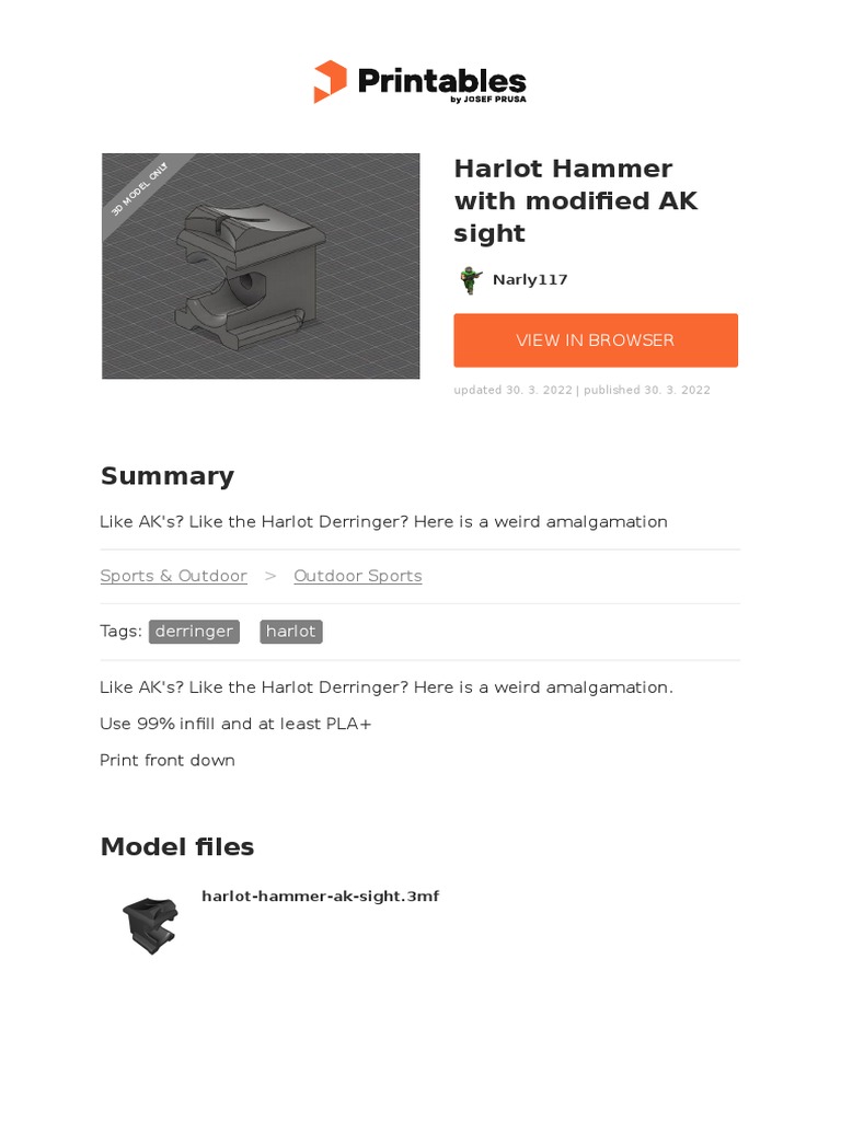 Harlot Hammer With Modified Ak Sight Dd61493e 5e71 4d5e A627 ...