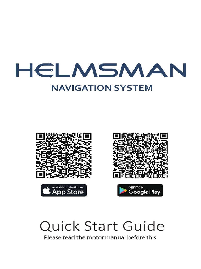 Helmsman Quick Start Guide | PDF | Compass | Mobile Phones