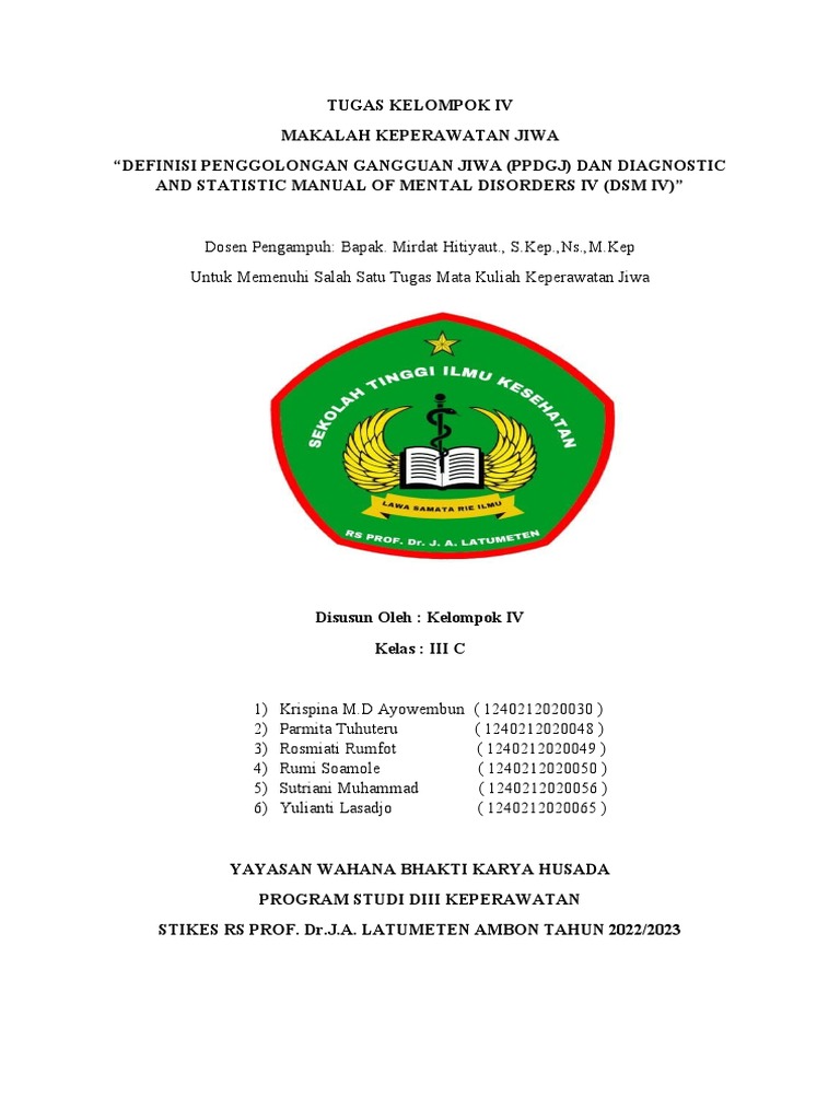 Makalah Keperawatan Jiwa | PDF | Karier & Perkembangan | Pengembangan Diri