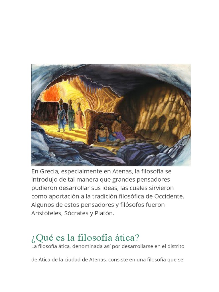 El Mito de La Caverna | PDF | Platón | Sócrates