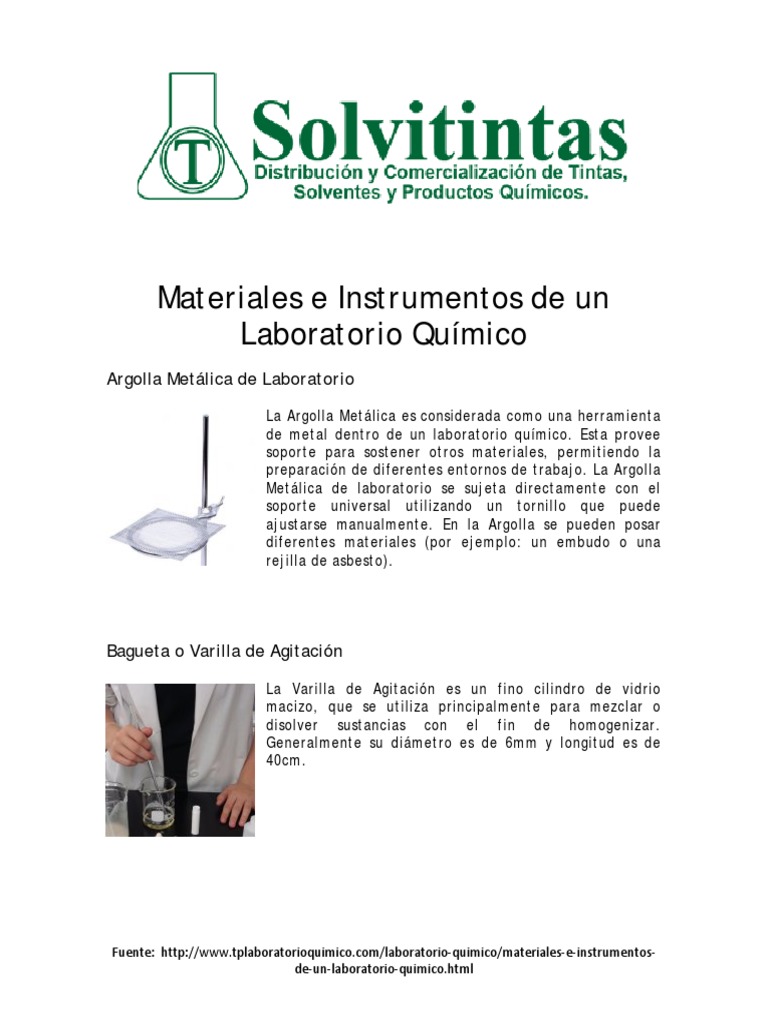 Instrumentos de Laboratorio | PDF | Química
