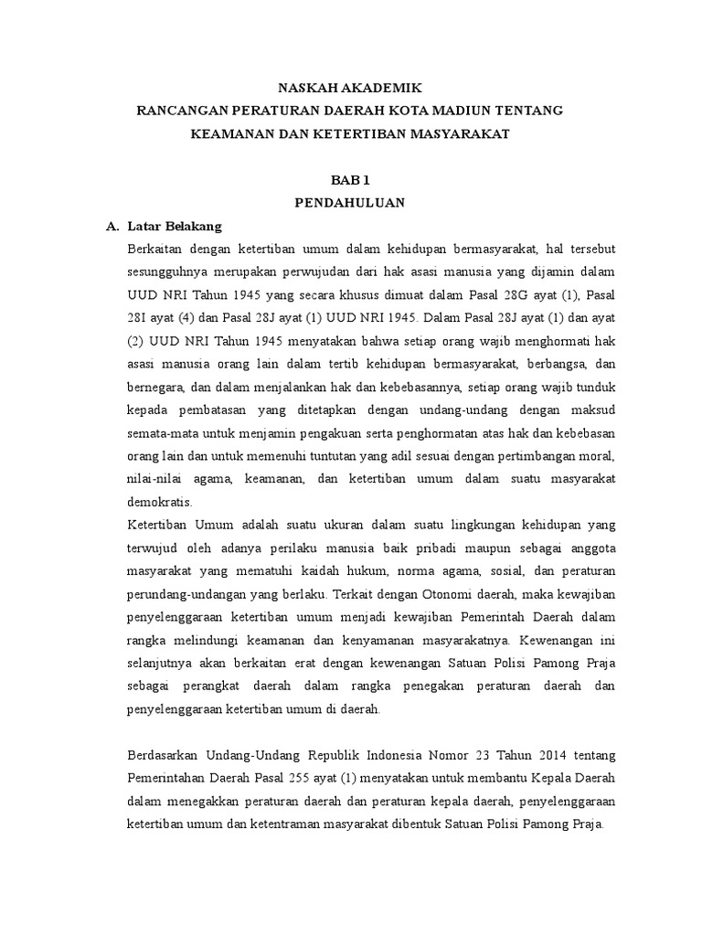 Naskah Akademik Bab 3 | PDF