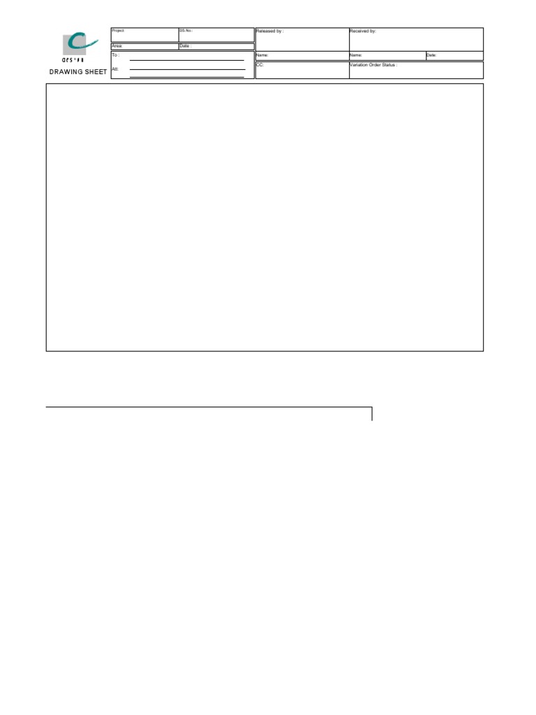 Drawing Sheet | PDF