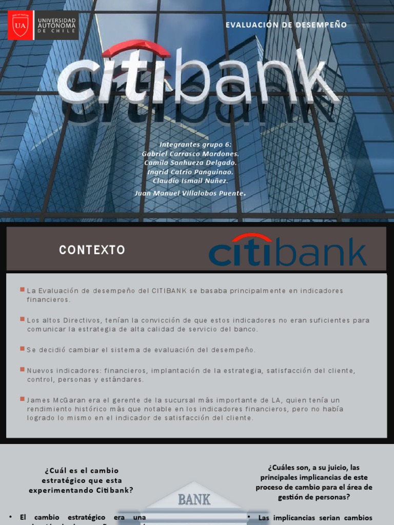 Citibank | Descargar gratis PDF | La satisfacción del cliente | Citibank
