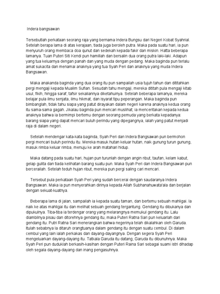 Petualangan Indera Bangsawan Dan Syah Peri Pdf